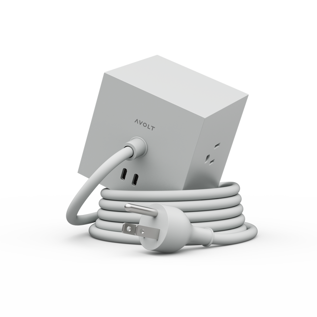 Square 1 Oak Green Extension Cord with 30W USB Ports – AVOLT INC